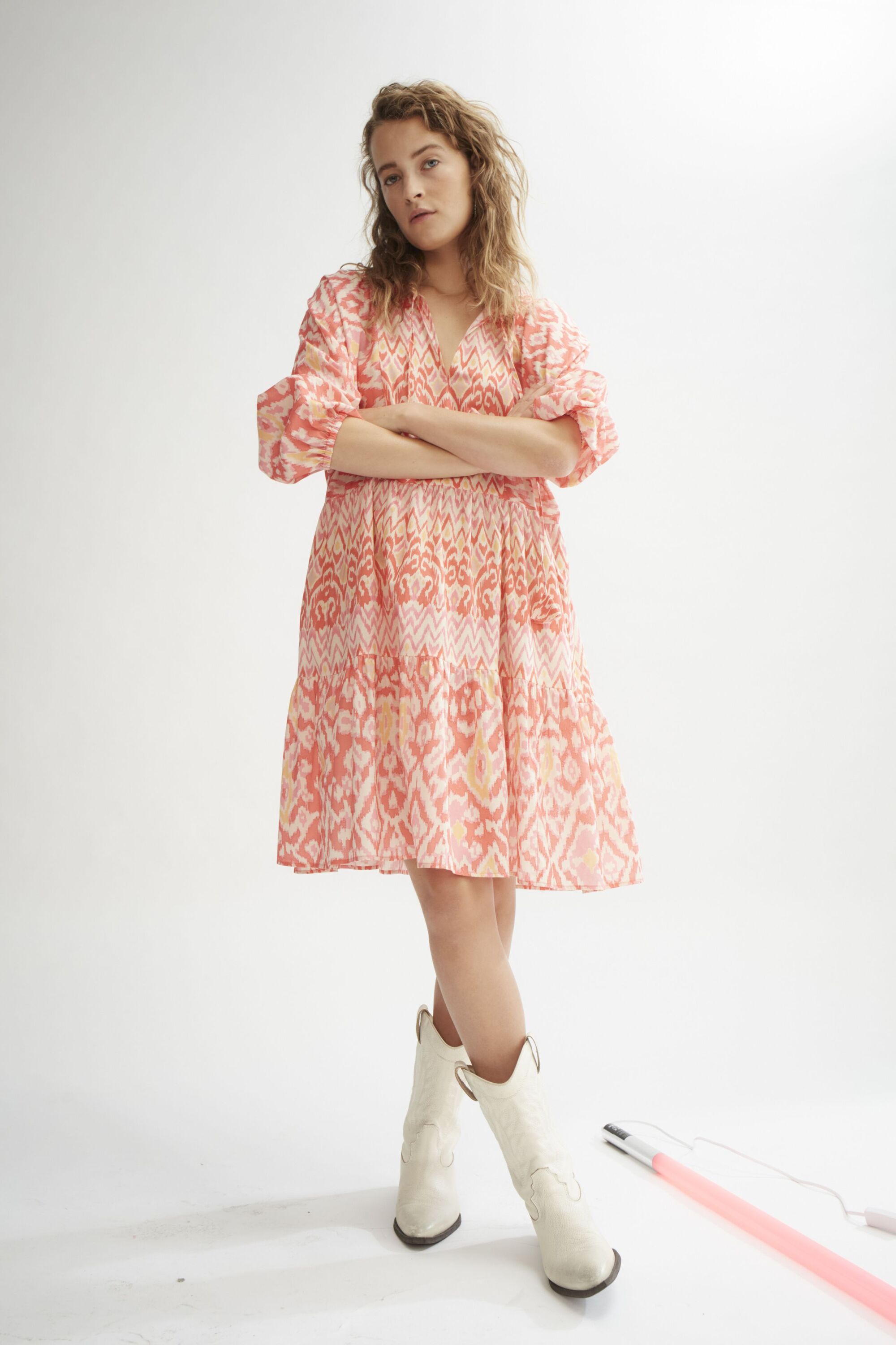 Kleid mit Alloverprint | Oui bei Mode Löning